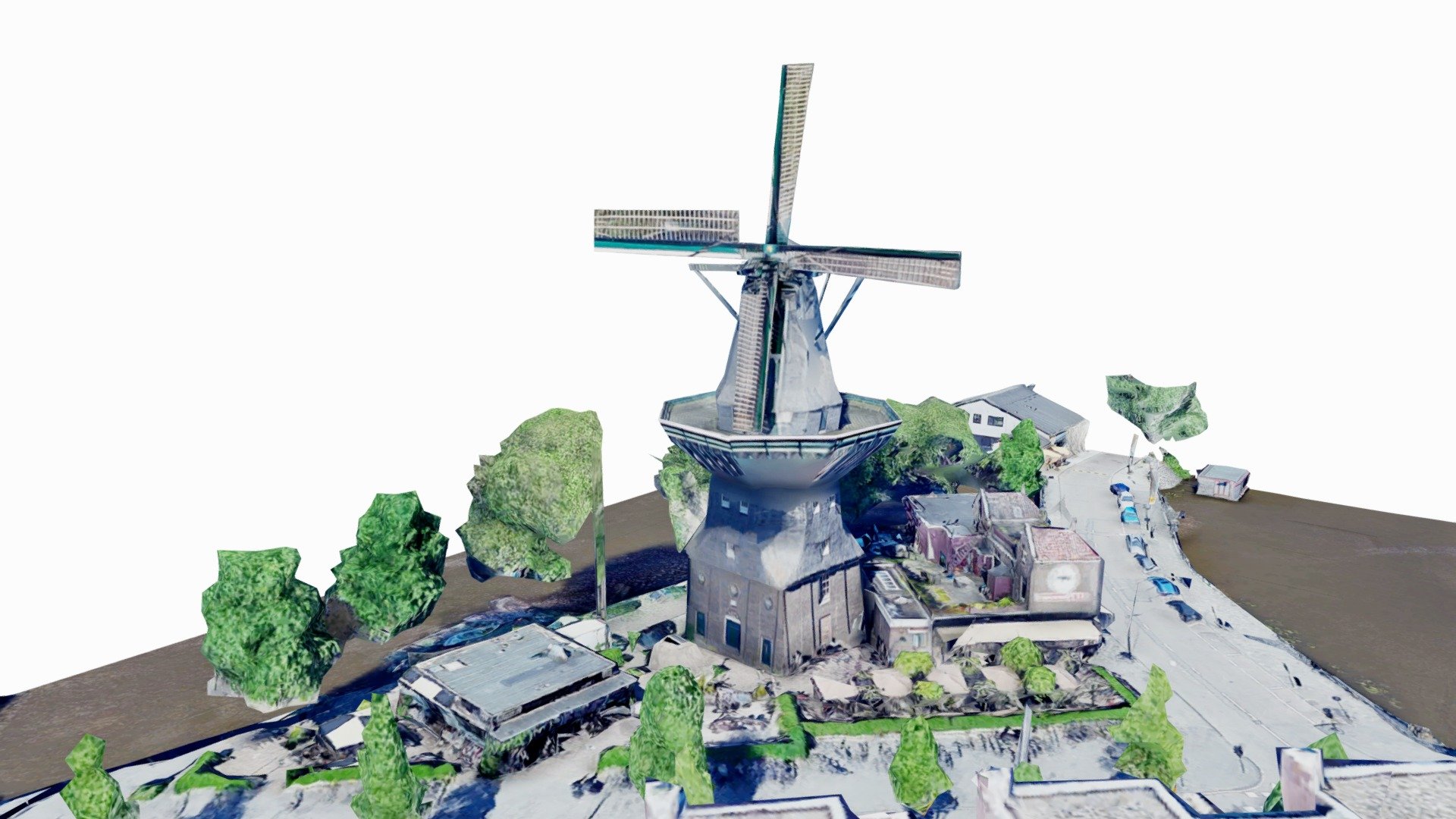 De Gooyer,amsterdam,windmill,scan,map,mill - 3D model by SENSIET ...