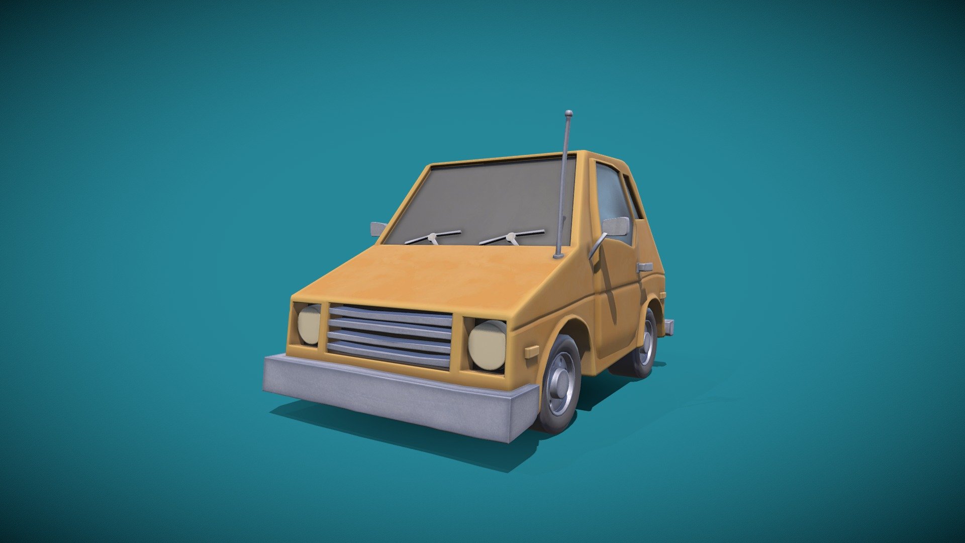 Stylized Cartoon Car (Game ready) - Buy Royalty Free 3D model by ...