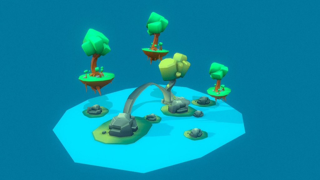 small eiland - 3D model by denver.asence [7086df5] - Sketchfab