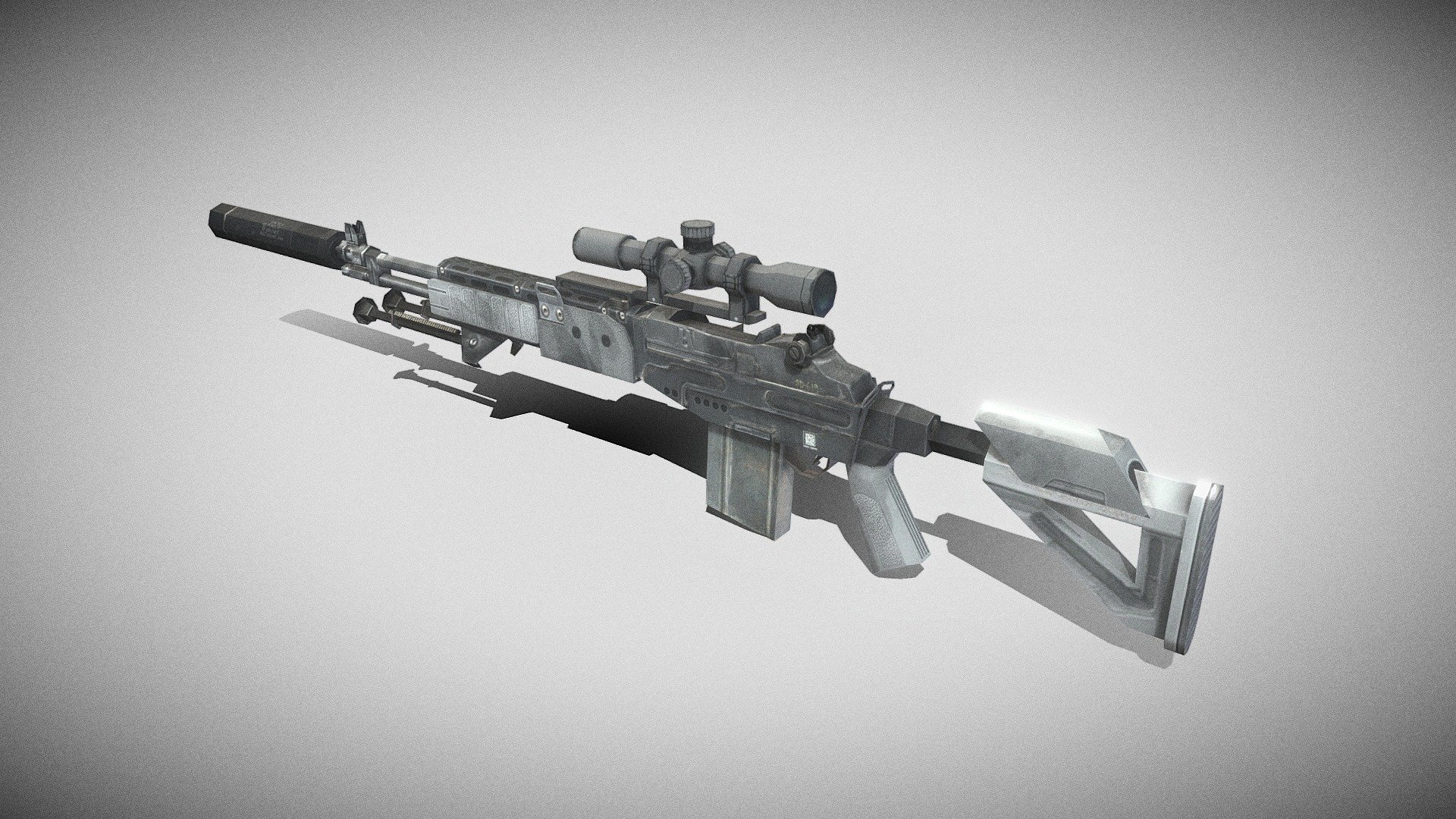 M110a1 Semi Automatic Sniper Rifle - 3D model by Ivan008 (@hukan008 ...