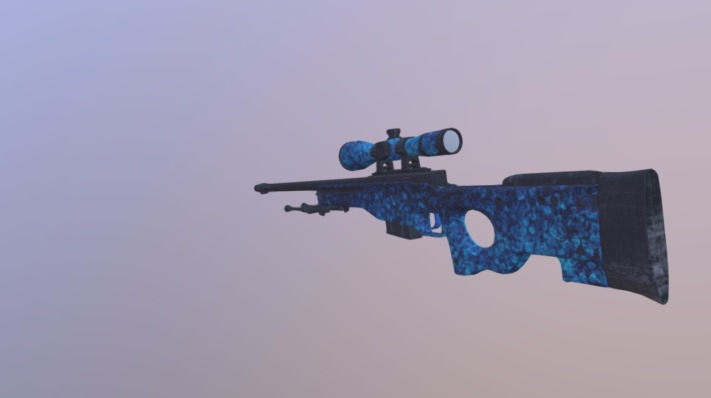 AWP | Blue glass - 3D model by Virsu61 [708753c] - Sketchfab