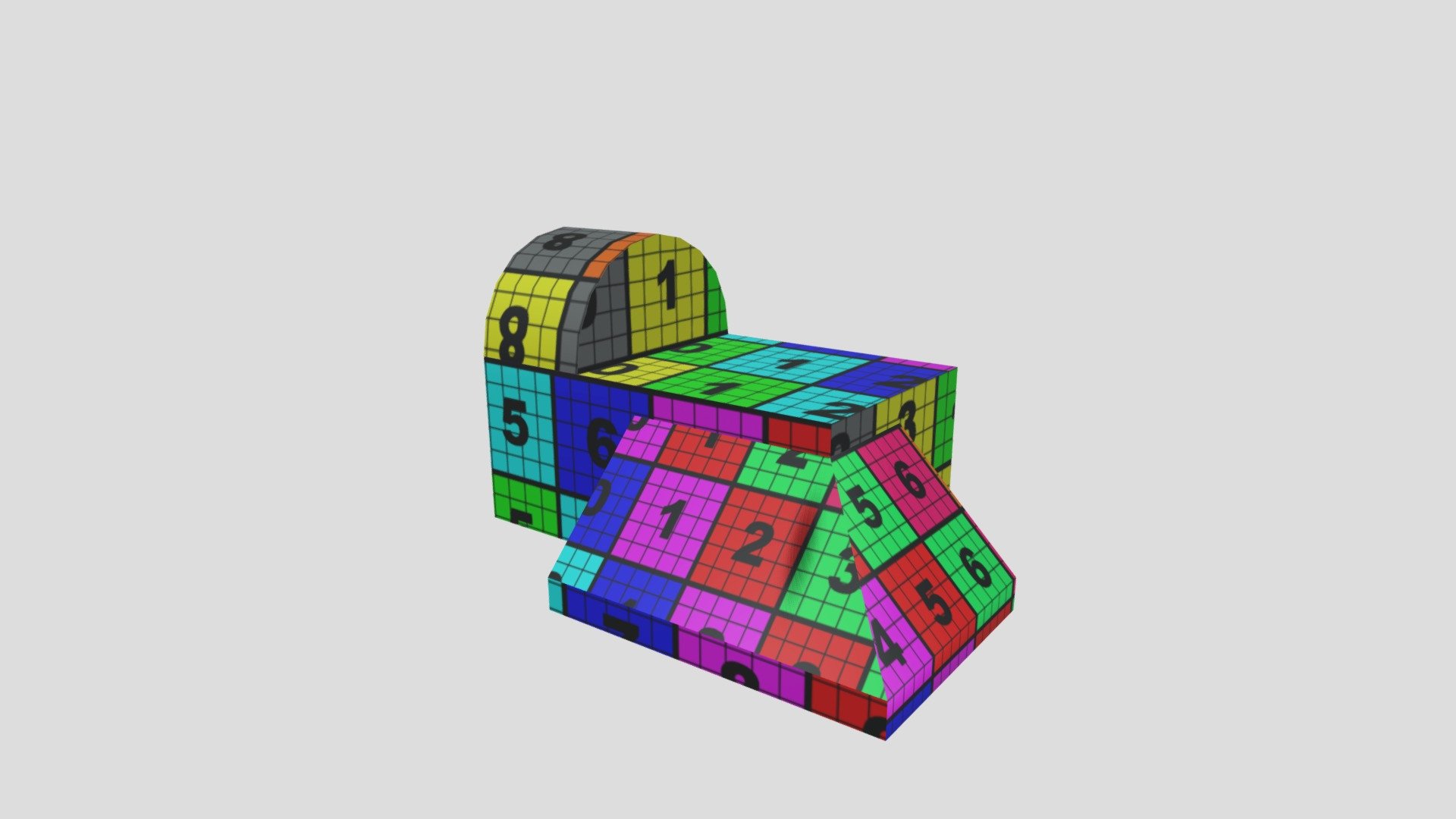 Checkered UV - 3D model by rwheeless [708a1a2] - Sketchfab