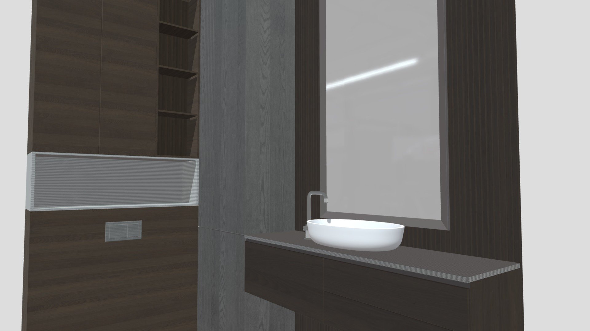 Bathroom Mirror or interior design - Download Free 3D model by Poly ...