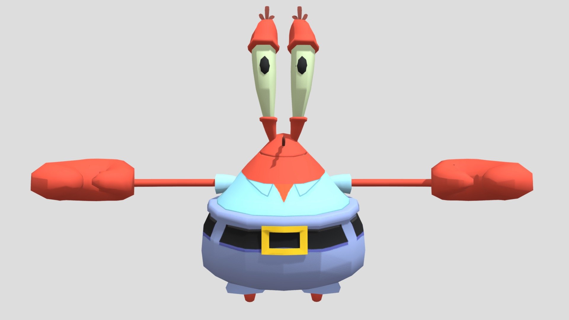 Wii-Mr Krabs - 3D model by SMF Features Developed From Cheryl Hill ...
