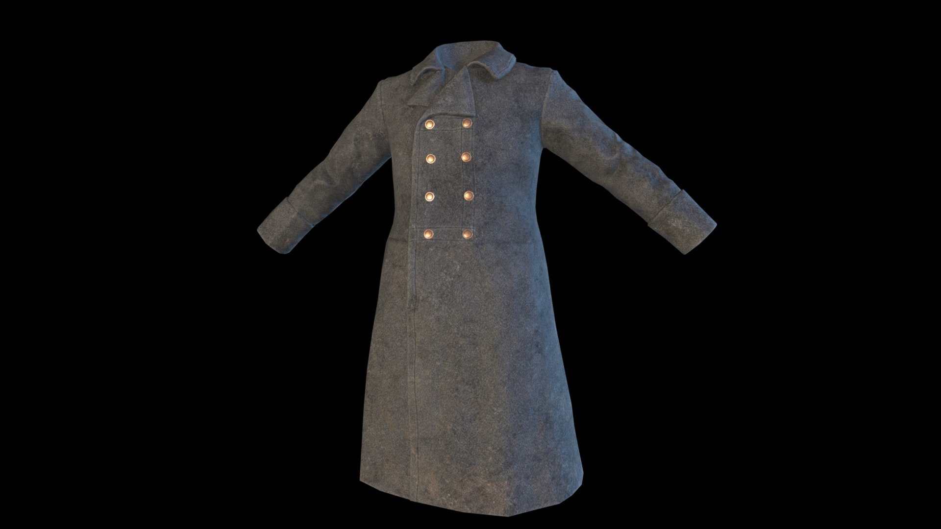 Wool Greatcoat - Buy Royalty Free 3D model by Windstride [708ce34 ...