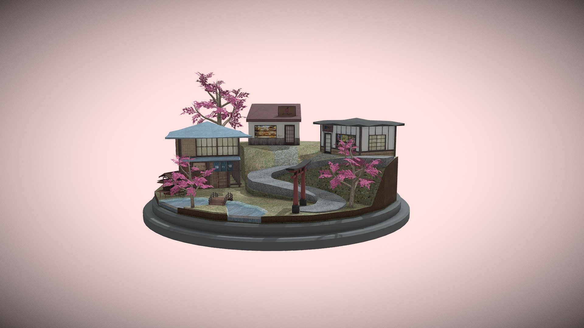 Kyoto City Scene - 3D model by RemyDeschamps [708d30a] - Sketchfab