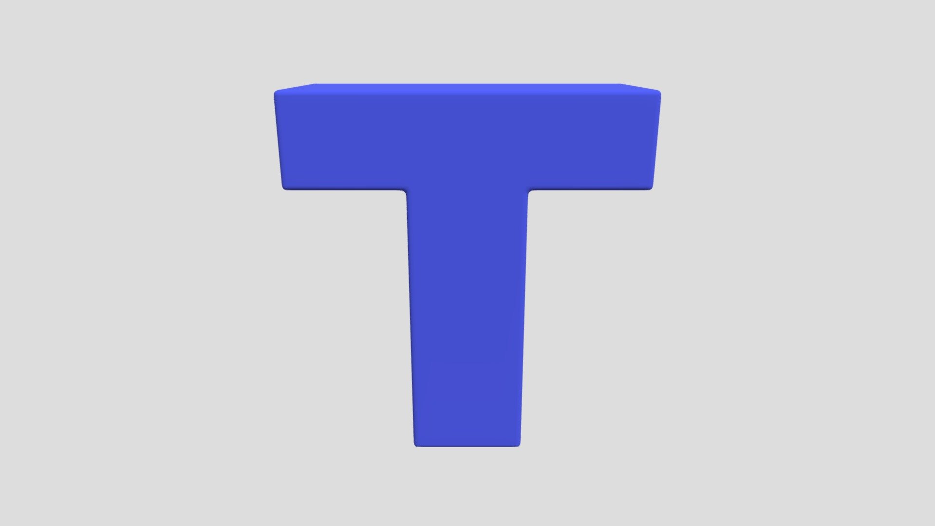 T Letter - Download Free 3D model by andre.arancibia [708d7e7] - Sketchfab