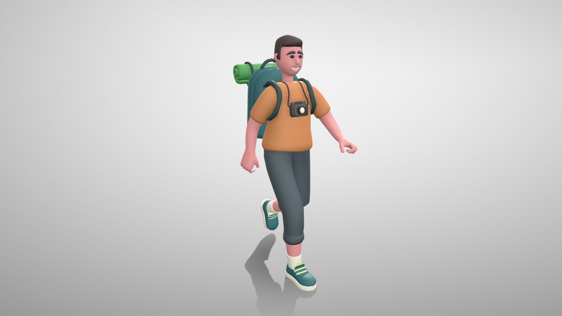 Stylized Man Tourist - Mixamo Rigged Character - Buy Royalty Free 3D ...