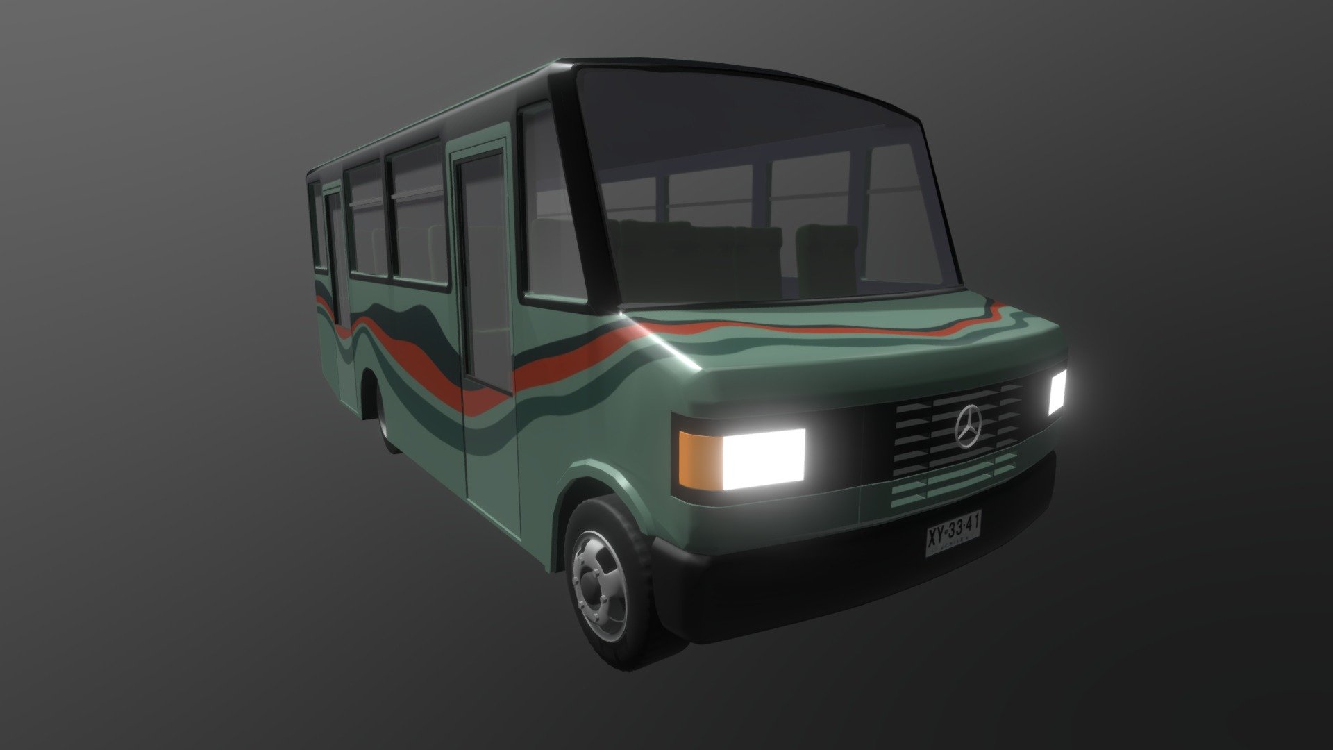 Mercedes Benz 814 (microbus) - Buy Royalty Free 3D model by malymotion ...