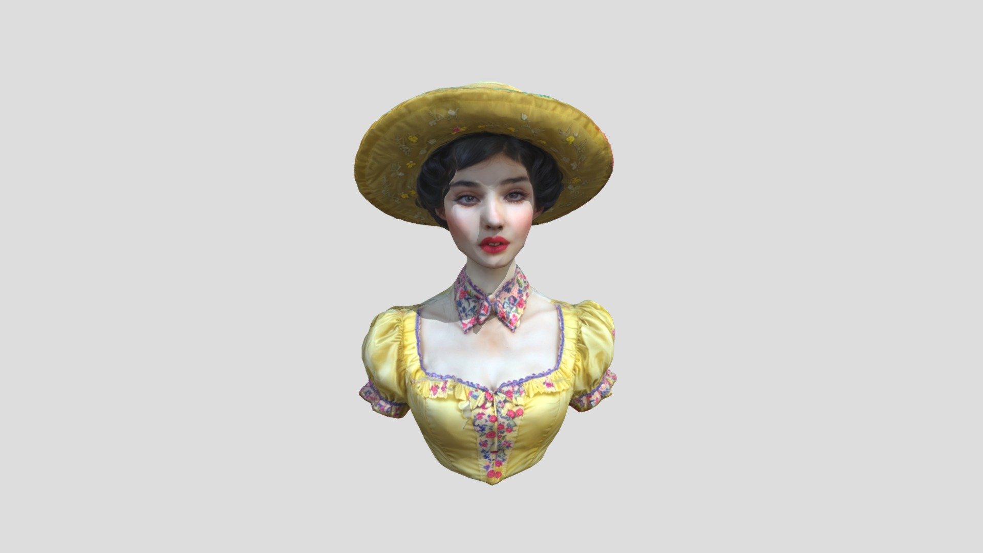 Retro Girl - Download Free 3D model by kingmoon3D [708e4c4] - Sketchfab