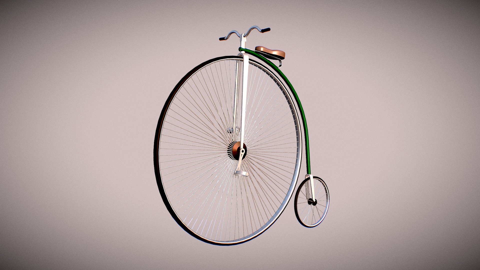 Penny-farthing - 3D model by David Zanoni (@davidzanoni) [708ea37 ...