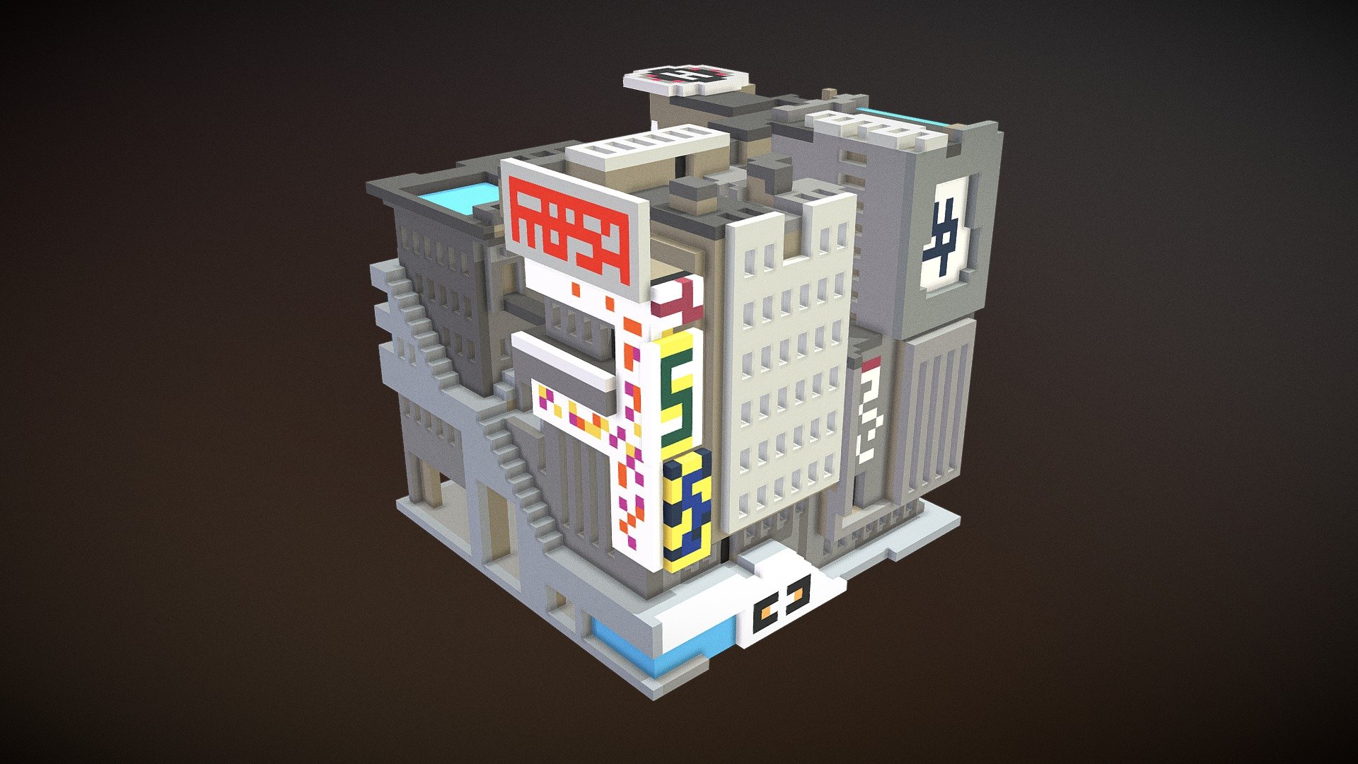 voxel building test - Download Free 3D model by antoniojmonteiro ...
