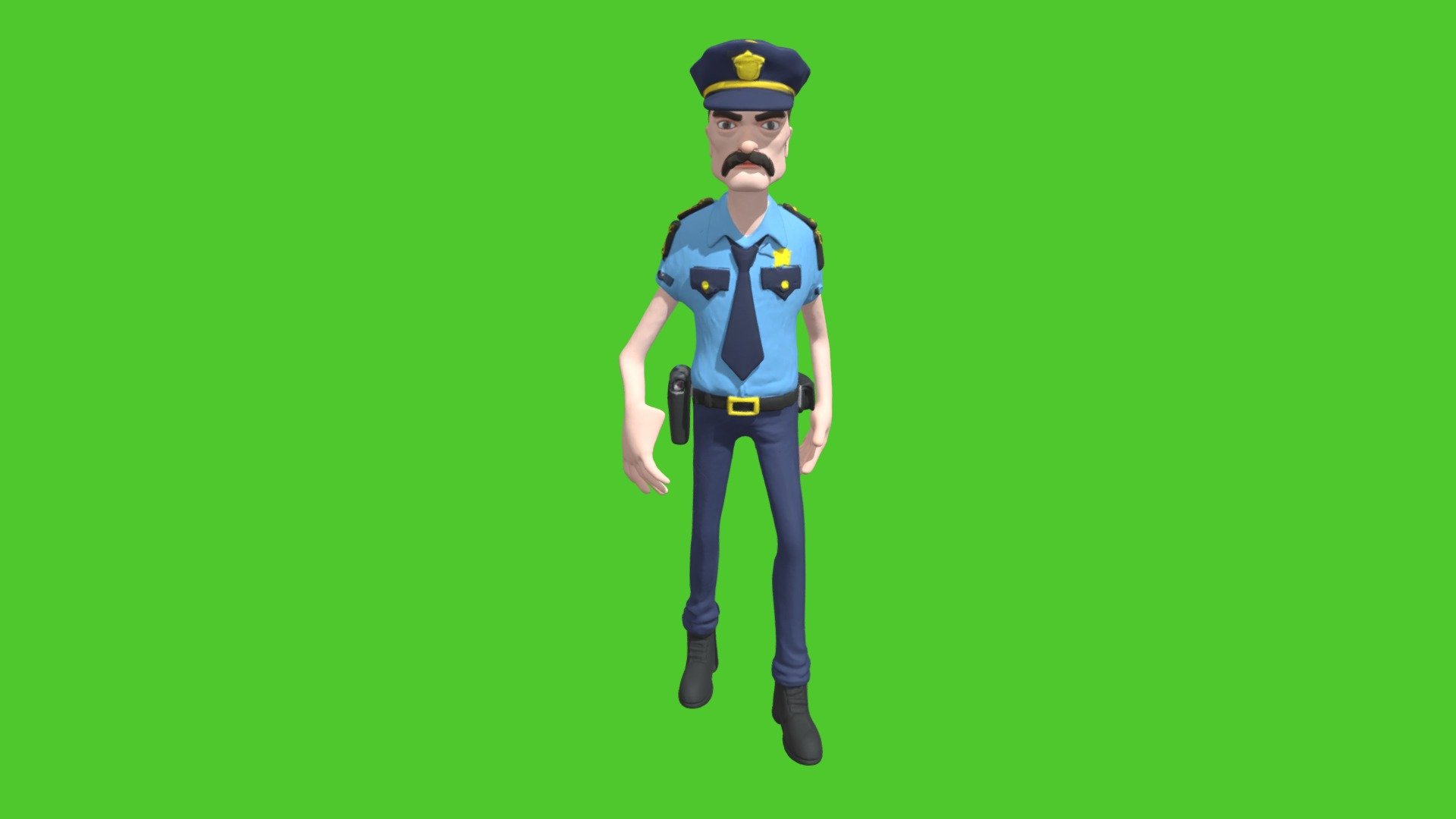 Officer_or_policeman_dark_riddle - Download Free 3D model by ...