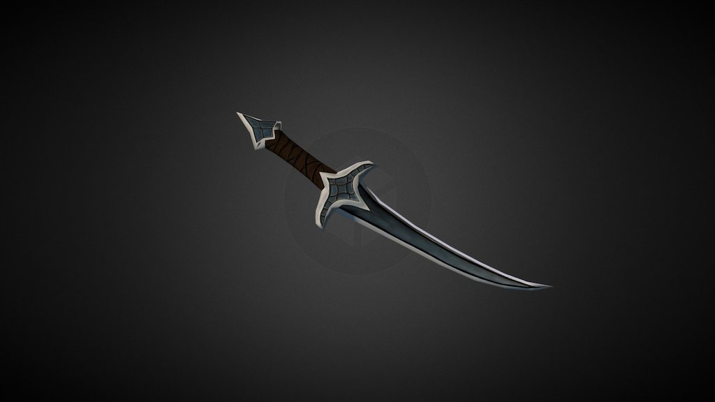 Blue Steel Dagger - 3D model by Tom Hogenberg (@daimyotriginz) [70939b1 ...