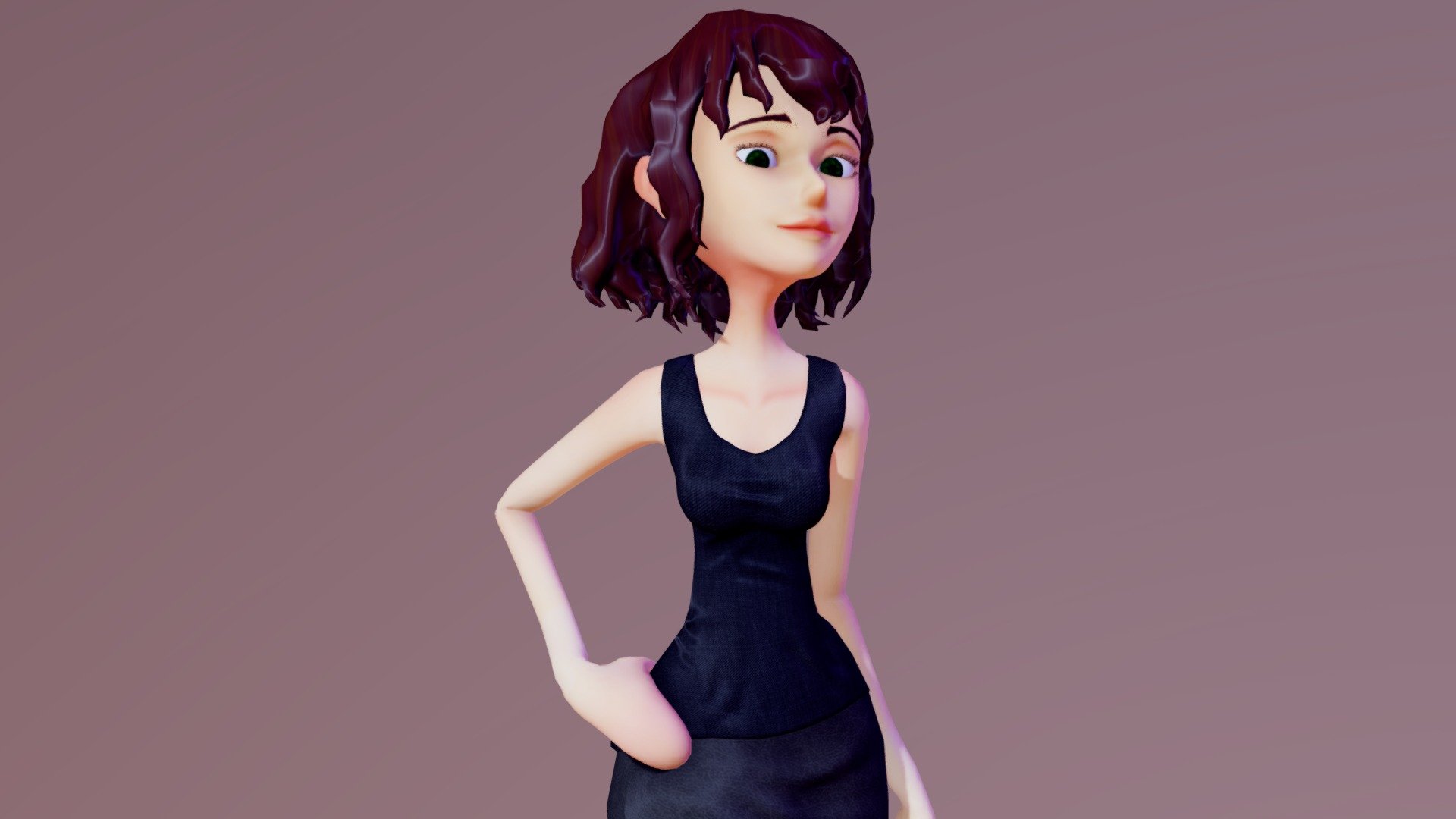 Cartoon Girl - Buy Royalty Free 3D model by Gabriel Souza ...