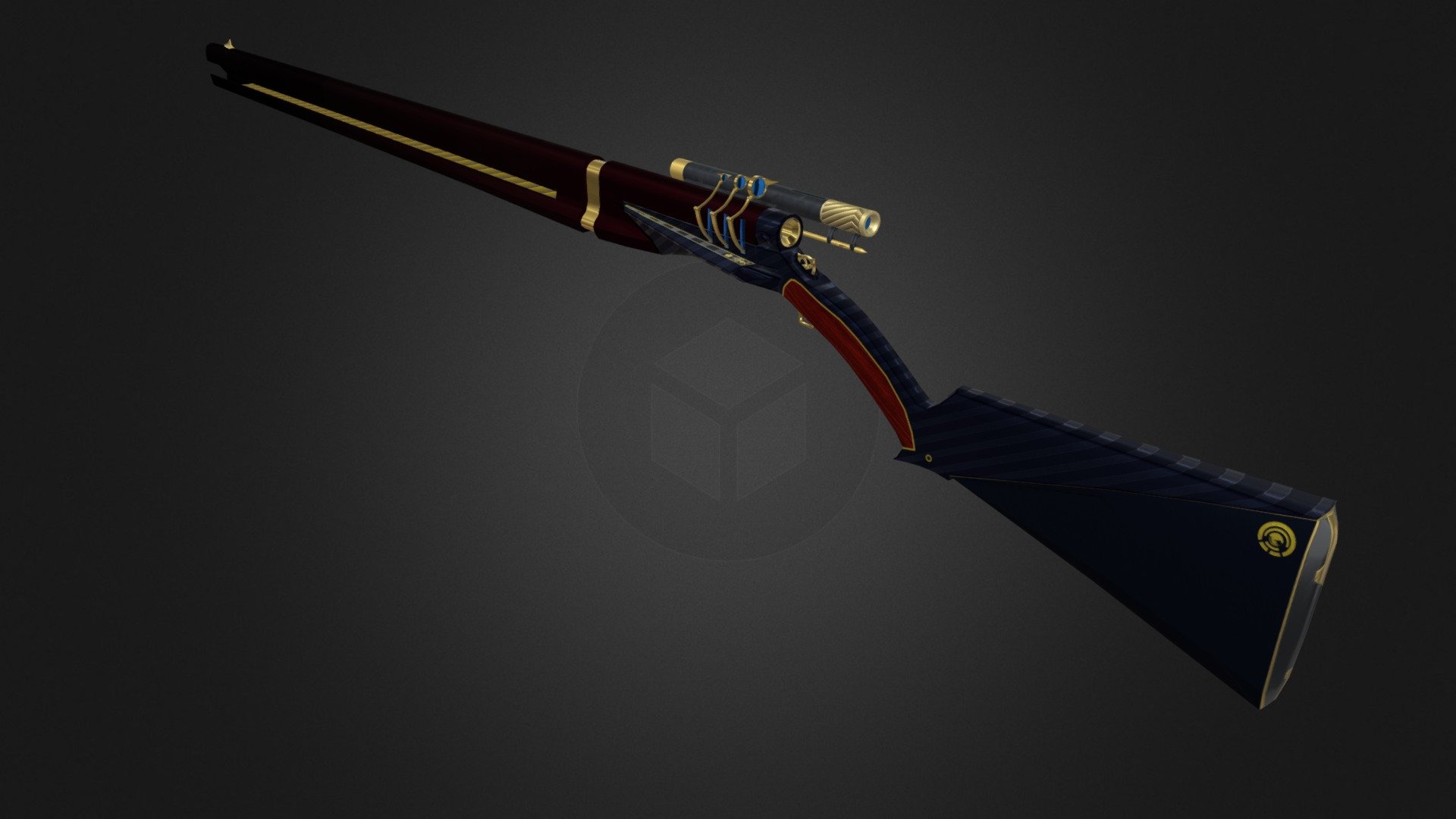 Alofs Sniper Rifle - Download Free 3D model by Daniel Silver (@Severyan ...