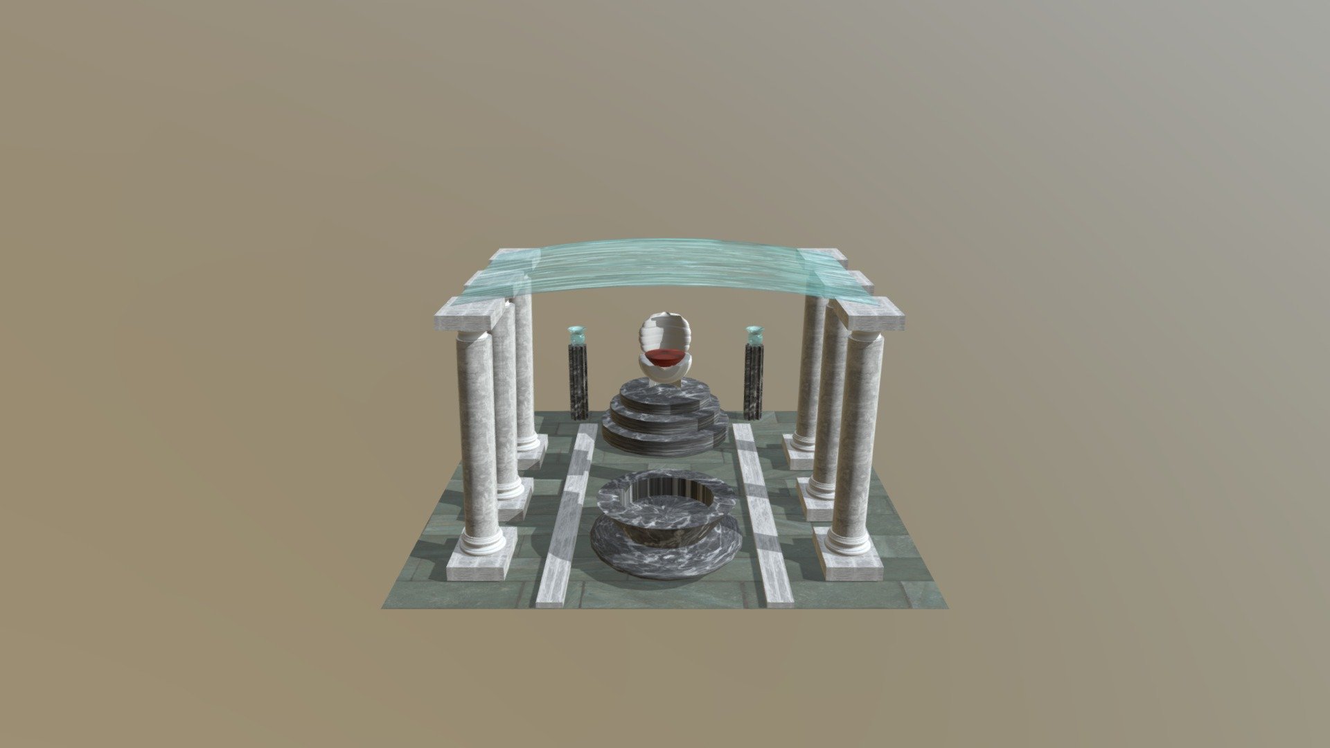 Sea temple - 3D model by Briannah (@bhiguero) [70951fb] - Sketchfab
