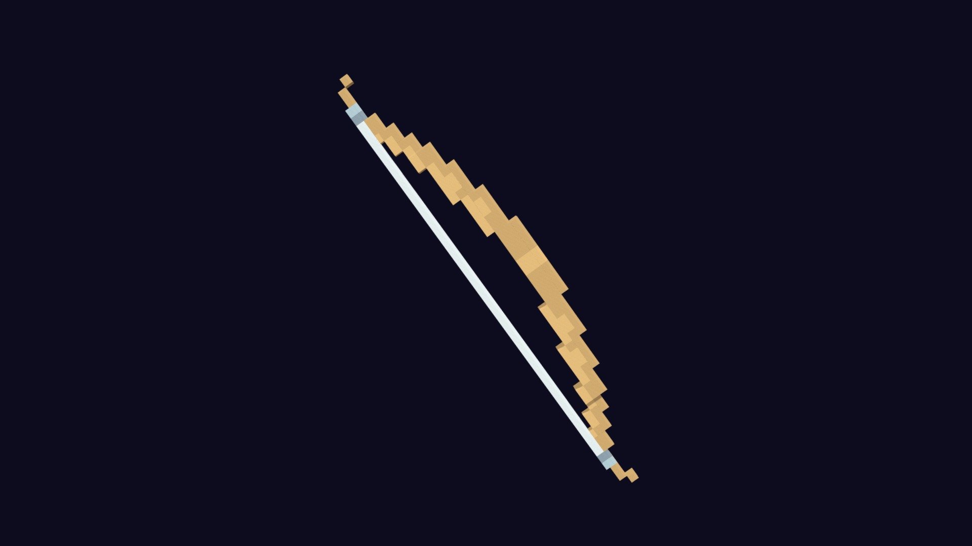 Samurai Voxel Bow - 3D Lowpoly Models - 3D model by MrMGames [7095483 ...