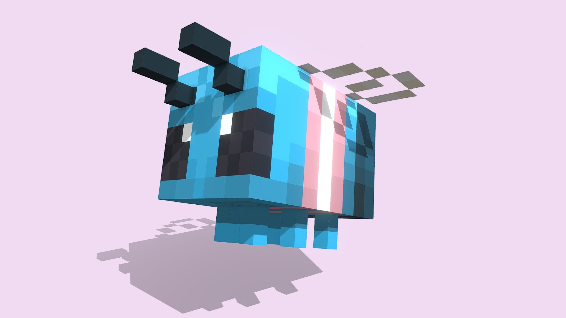 Trans Minecraft Bee - 3D model by PadawanAmy [709759c] - Sketchfab