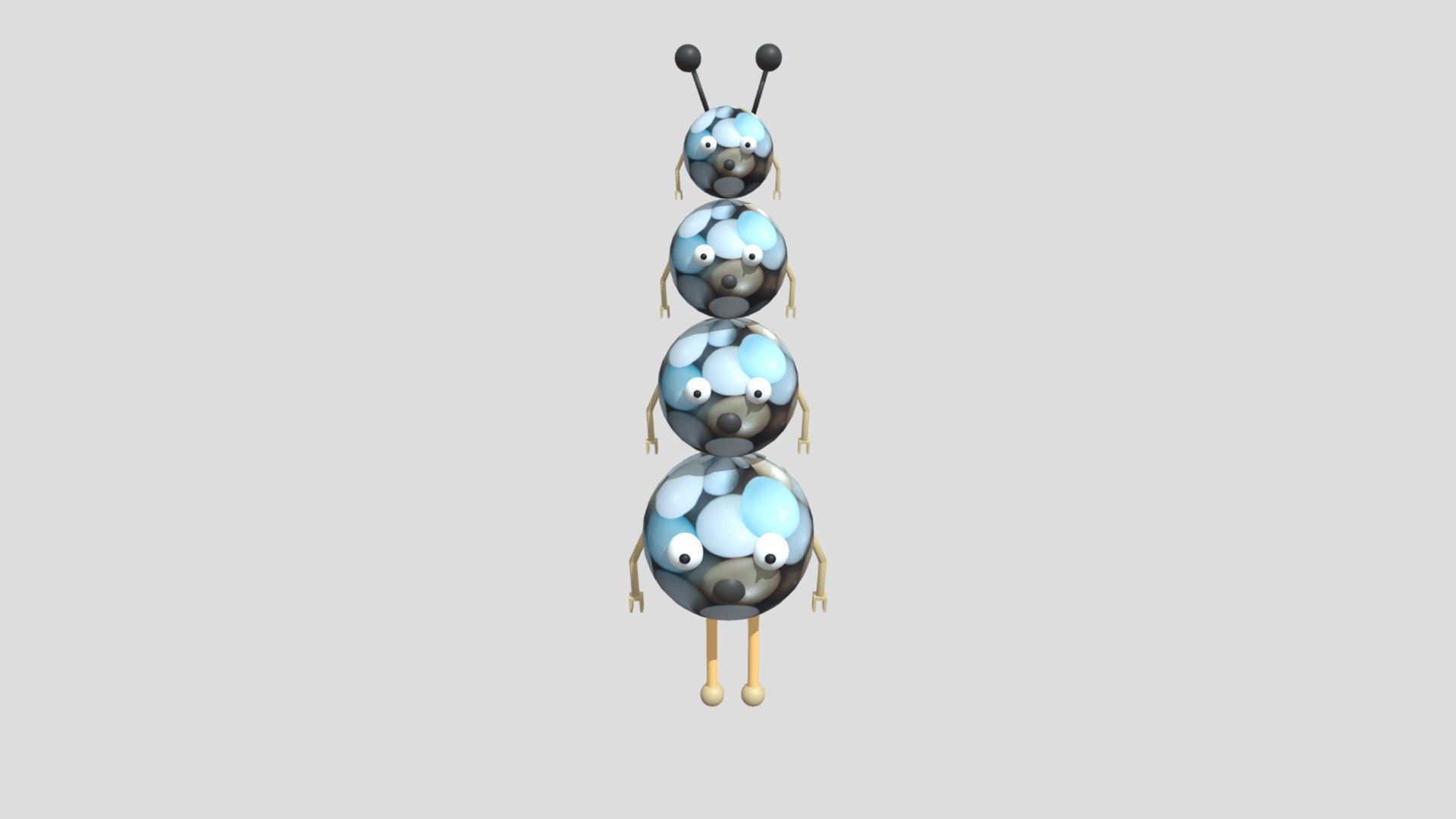 Ball Cartoon Character - 3D model by MixORG [7097f17] - Sketchfab