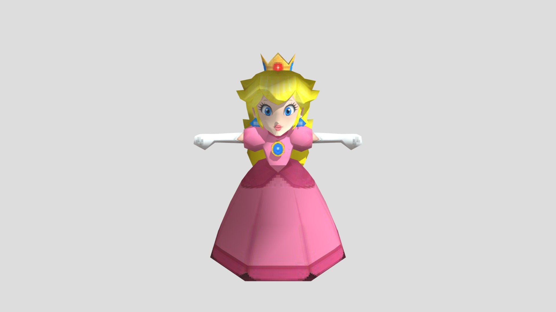 DS DSi - Super Mario 64 DS - Princess Peach - Download Free 3D model by ...