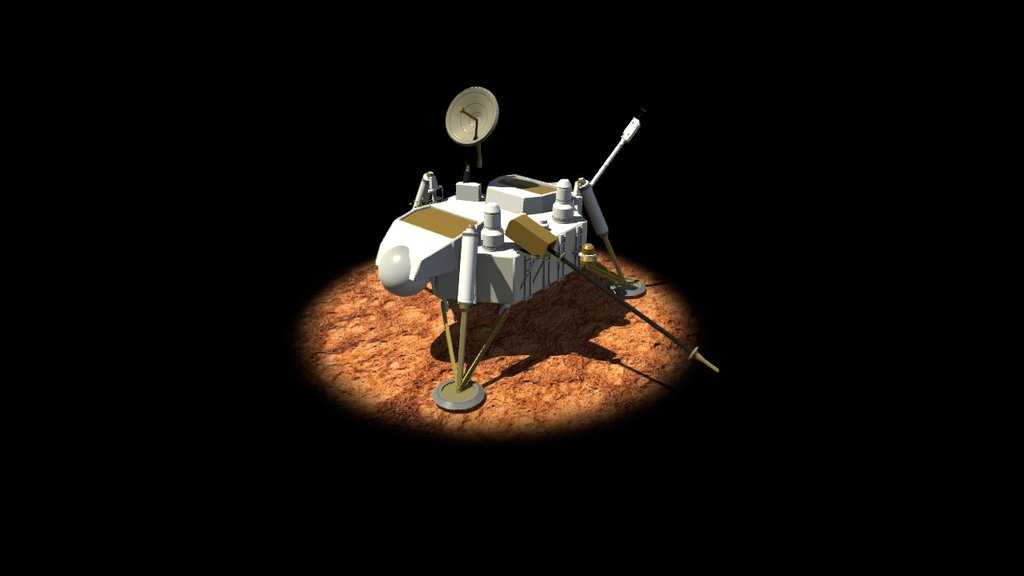 Viking lander - 3D model by tashtego [709ac35] - Sketchfab
