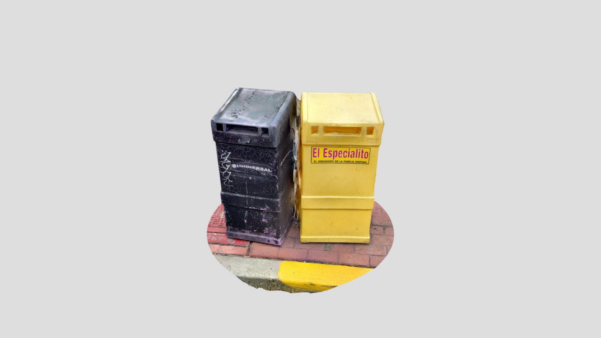 two “free news” boxes in Union City - 3D model by RYOkEkEN [709bcb2 ...