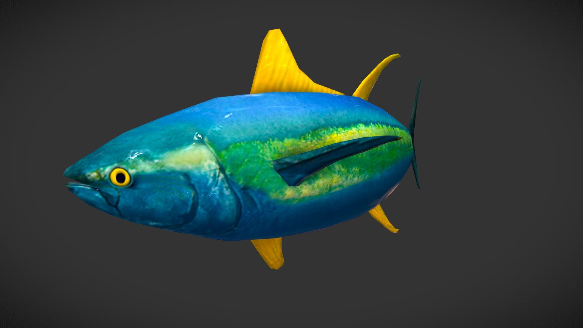 Yellowfin Tuna - 3D model by josluat91 [709c634] - Sketchfab