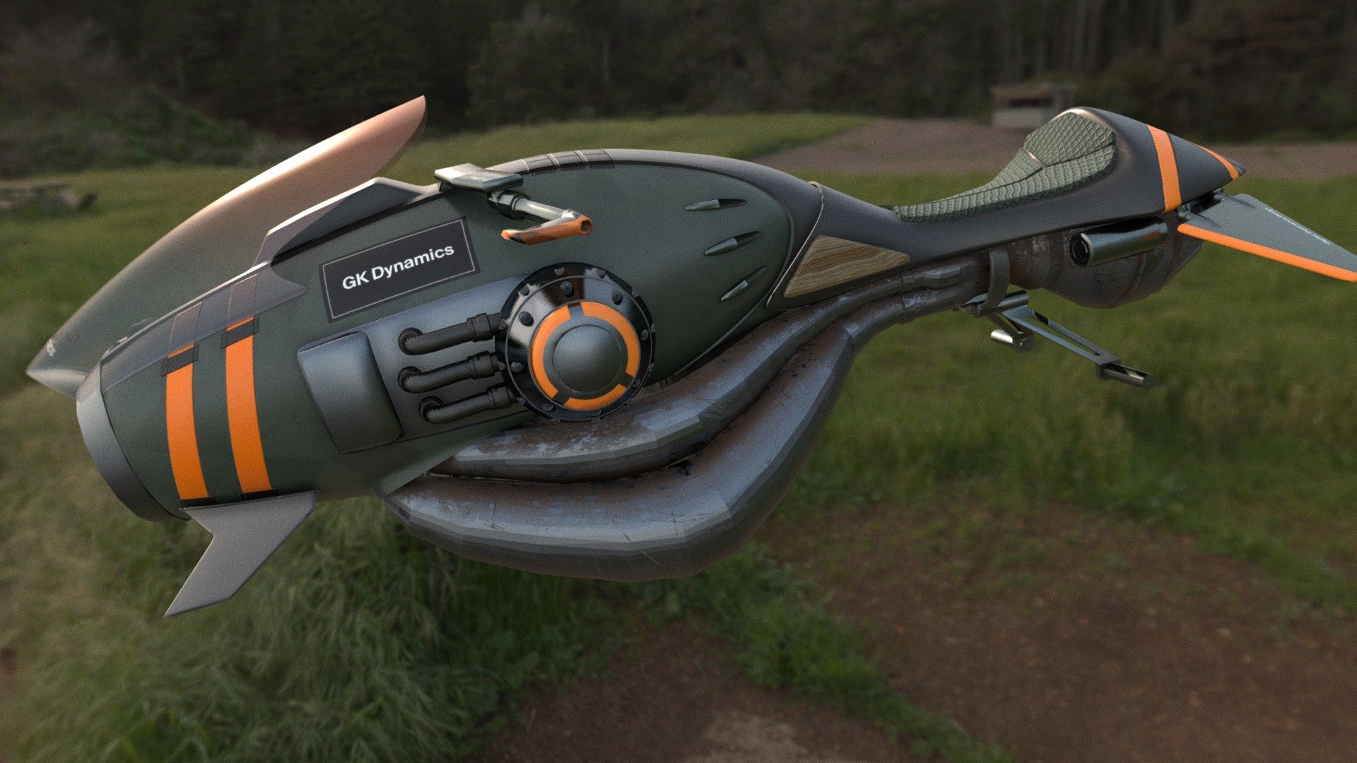 HoverBike_03_light - Download Free 3D model by GK Dynamics ...