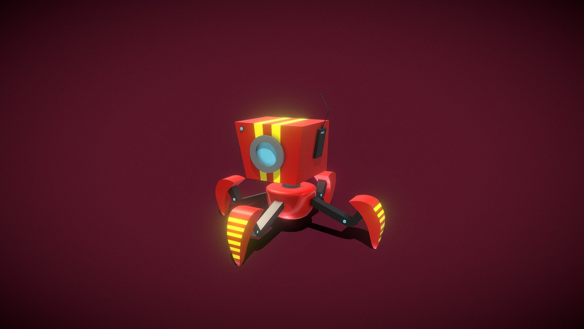 Robot 1 - Low Poly - 3D model by haidarzafermoayad [709d4f4] - Sketchfab