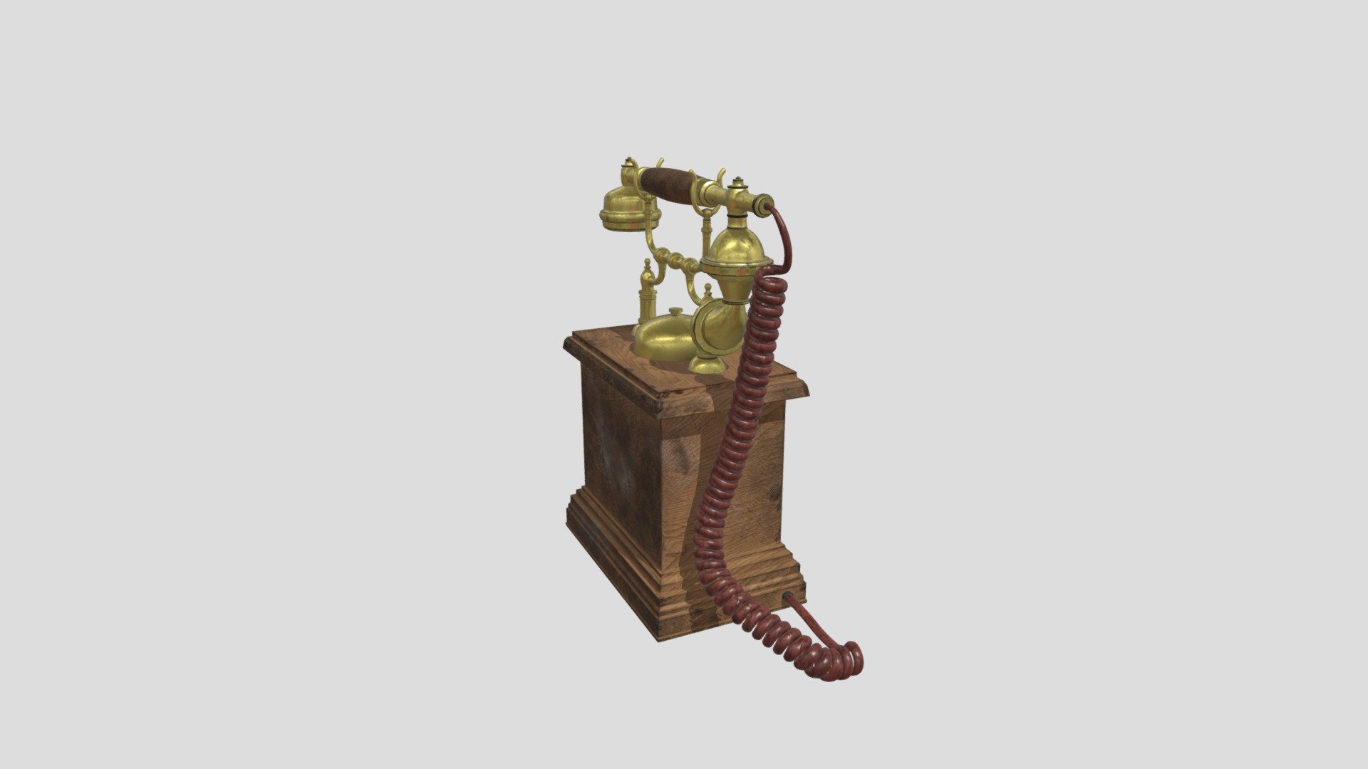Telephone Retro High Poly - Download Free 3D model by noxfeh [709d631 ...