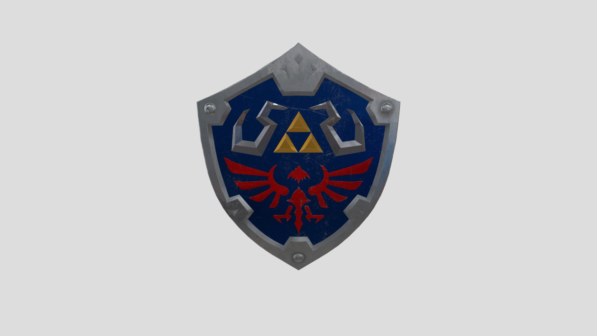 TLOZ Hylian Shield - 3D model by Román A Martinez Cristaldo ...