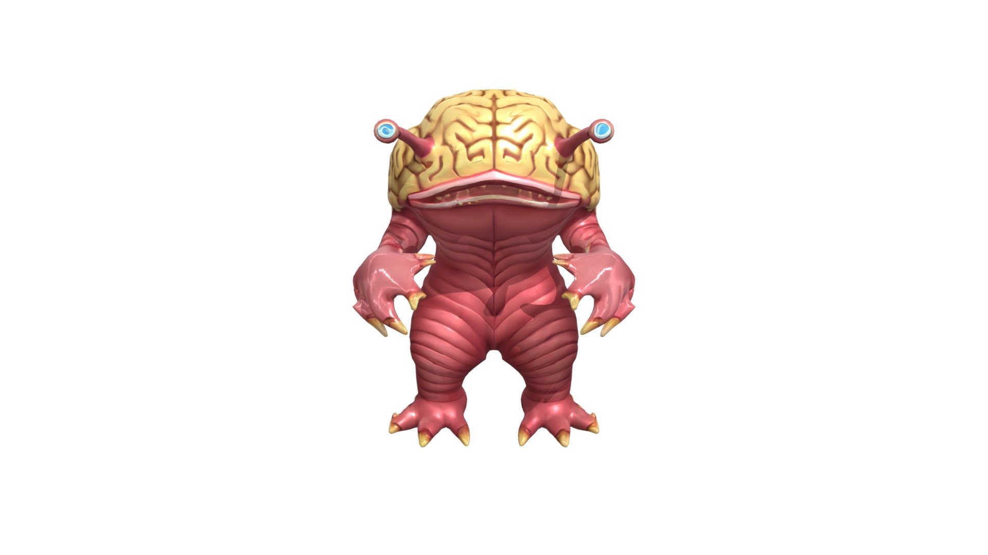 Illuminati Wars - Brain Monster - Download Free 3D model by ...