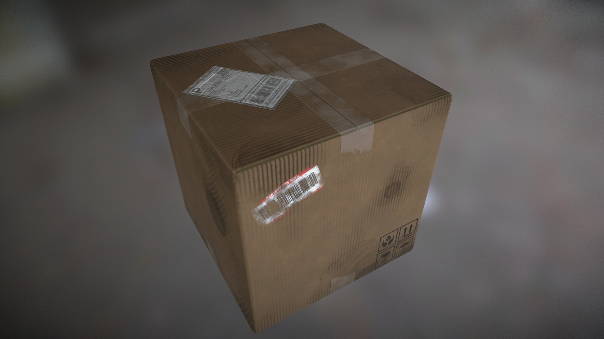 Cardboard Box Model - 3D model by thebluemartian (@ashwiniyer) [70a3944 ...