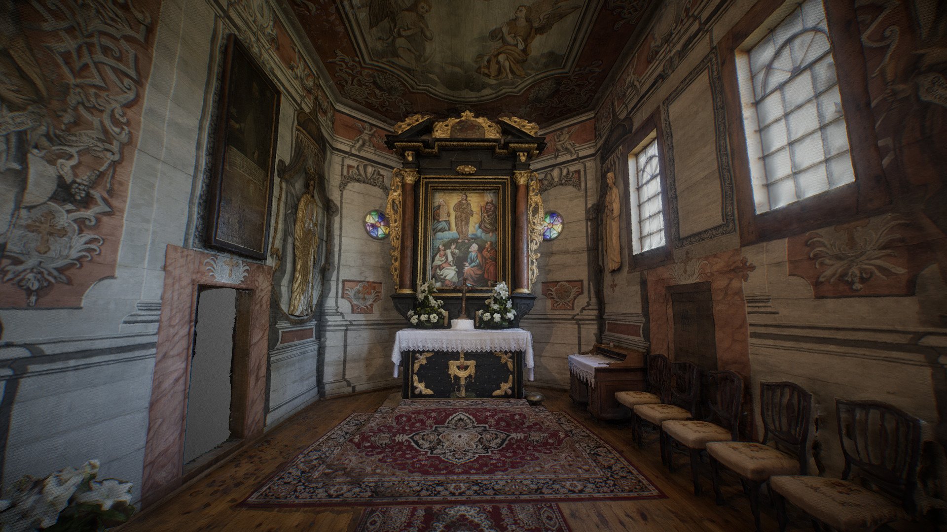 Historic Roman Catholic Wooden Church - 3D model by Zygomir.Fabricati ...