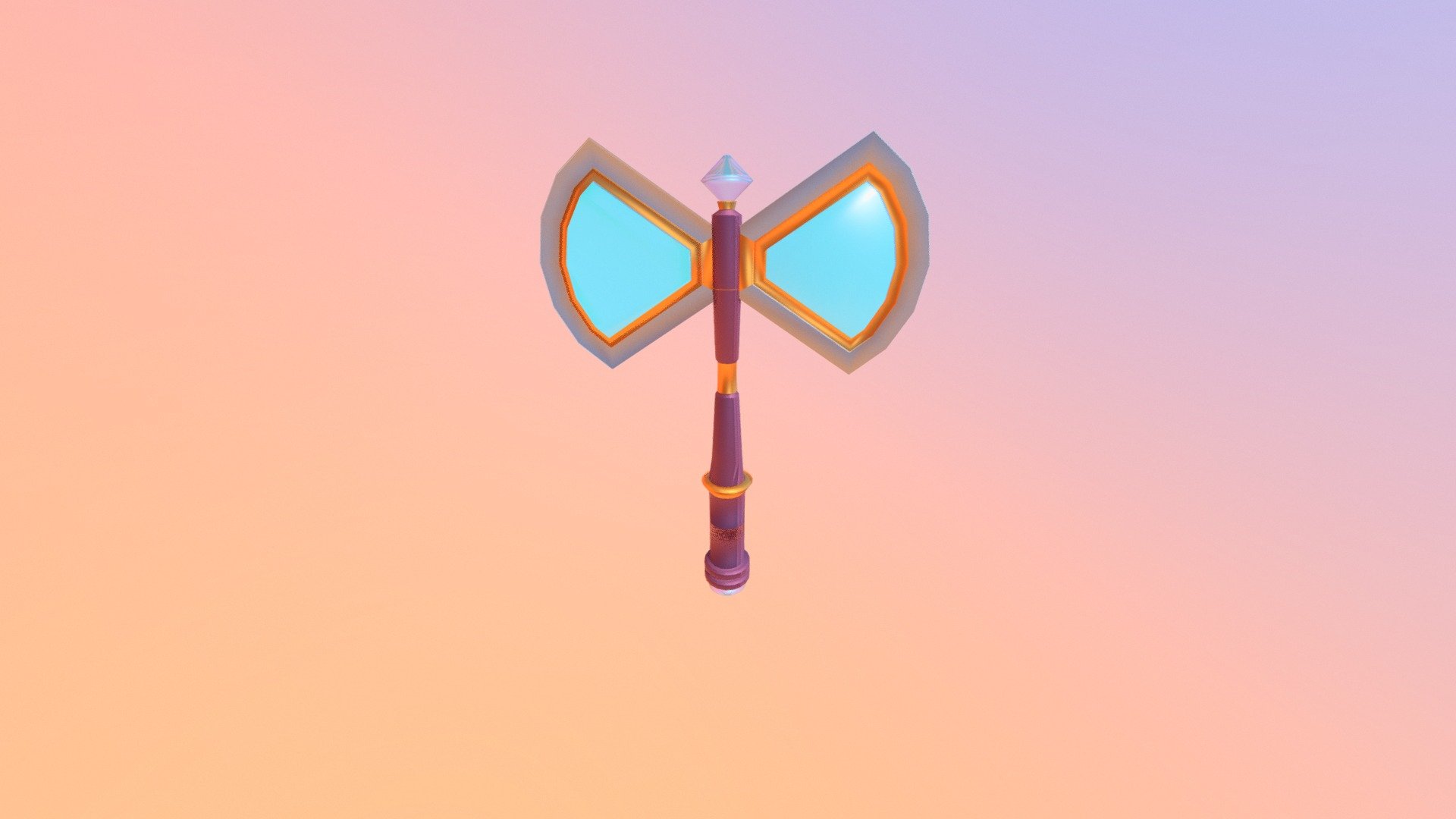 Magic Axe - 3D model by Artmoux [70a3a94] - Sketchfab