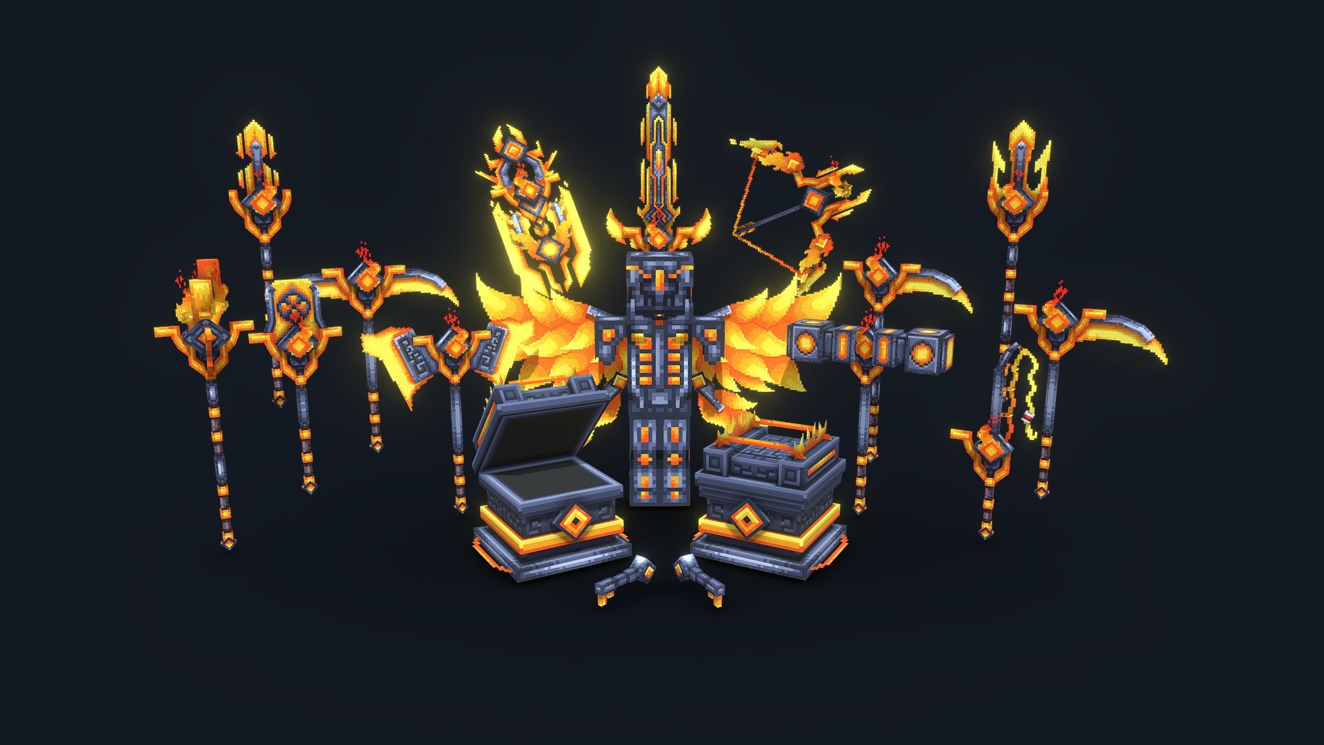 Valerie Weapons & Tools Set - 3D model by Polygony (@polygonymc ...