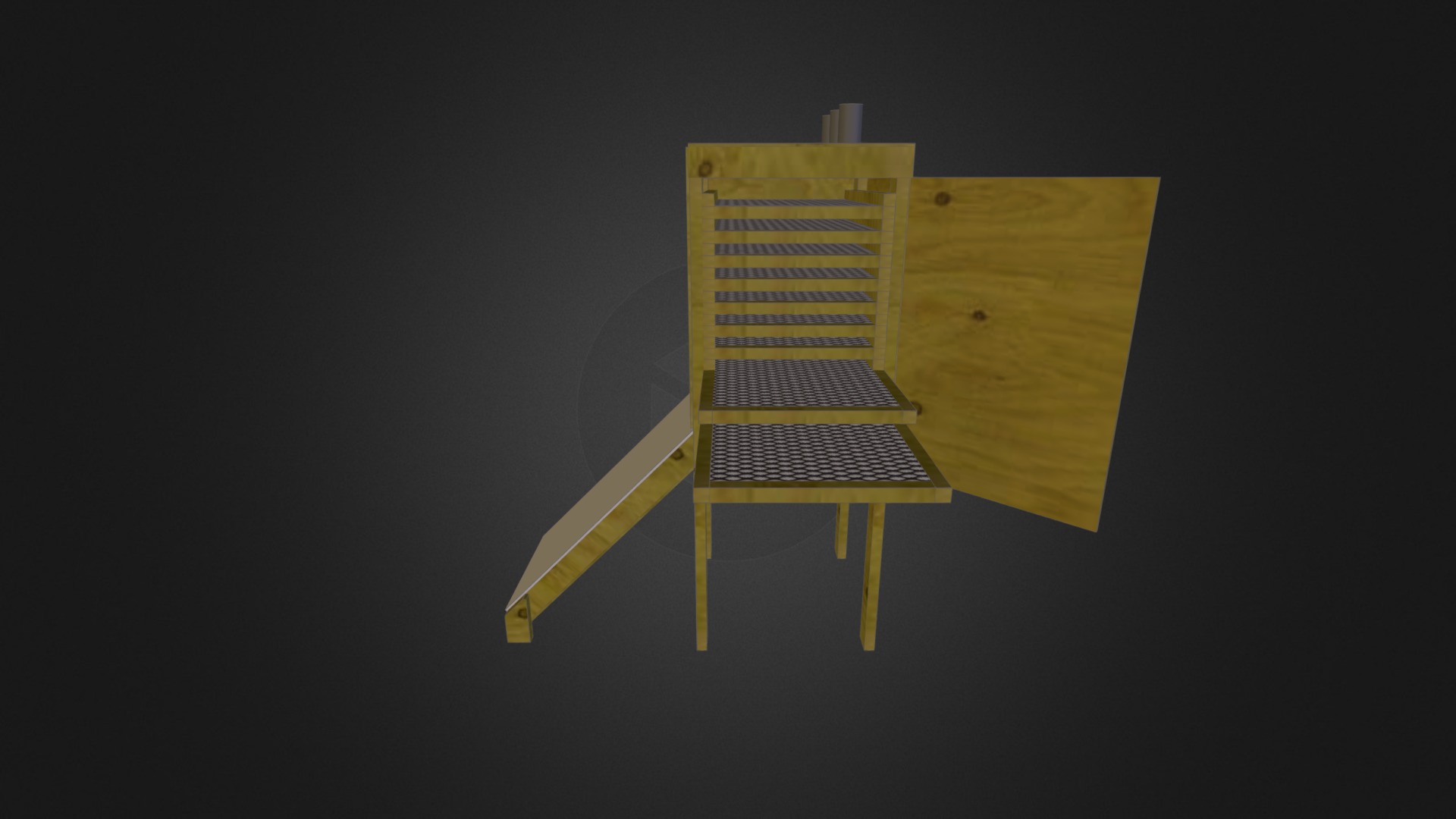 solar dehydrator - 3D model by grozaj [70a777e] - Sketchfab