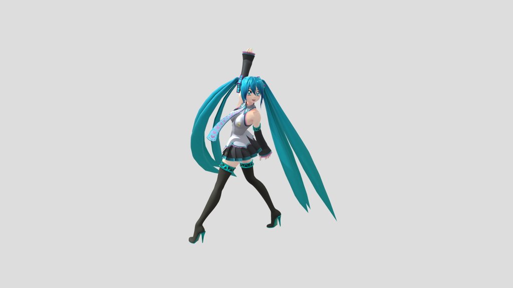 Hatsune Miku Vocaloid Moe - FREE DL - A 3D model collection by ...