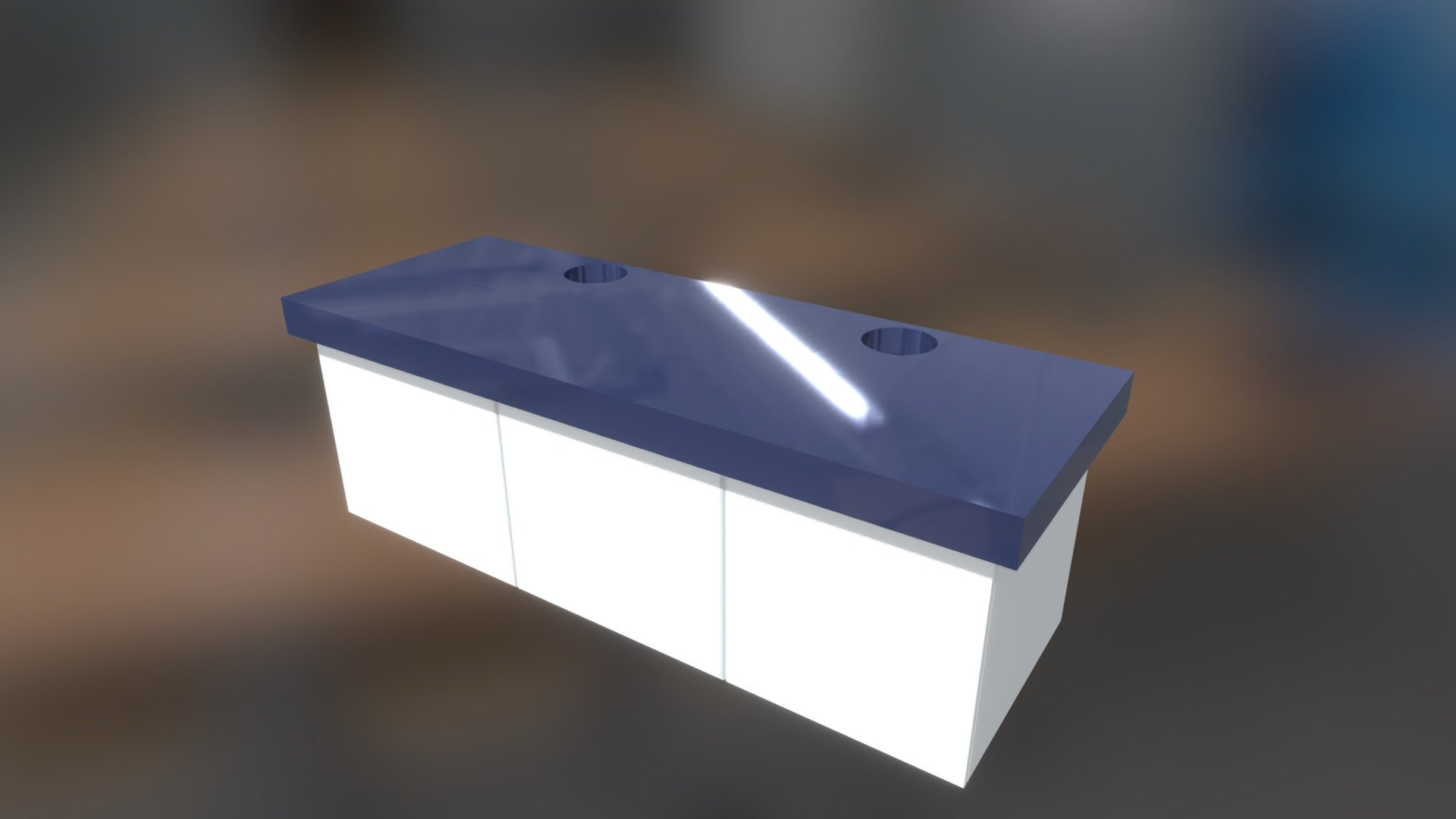 Science/Lab Counter w/ Holes - Download Free 3D model by Kimbell ...