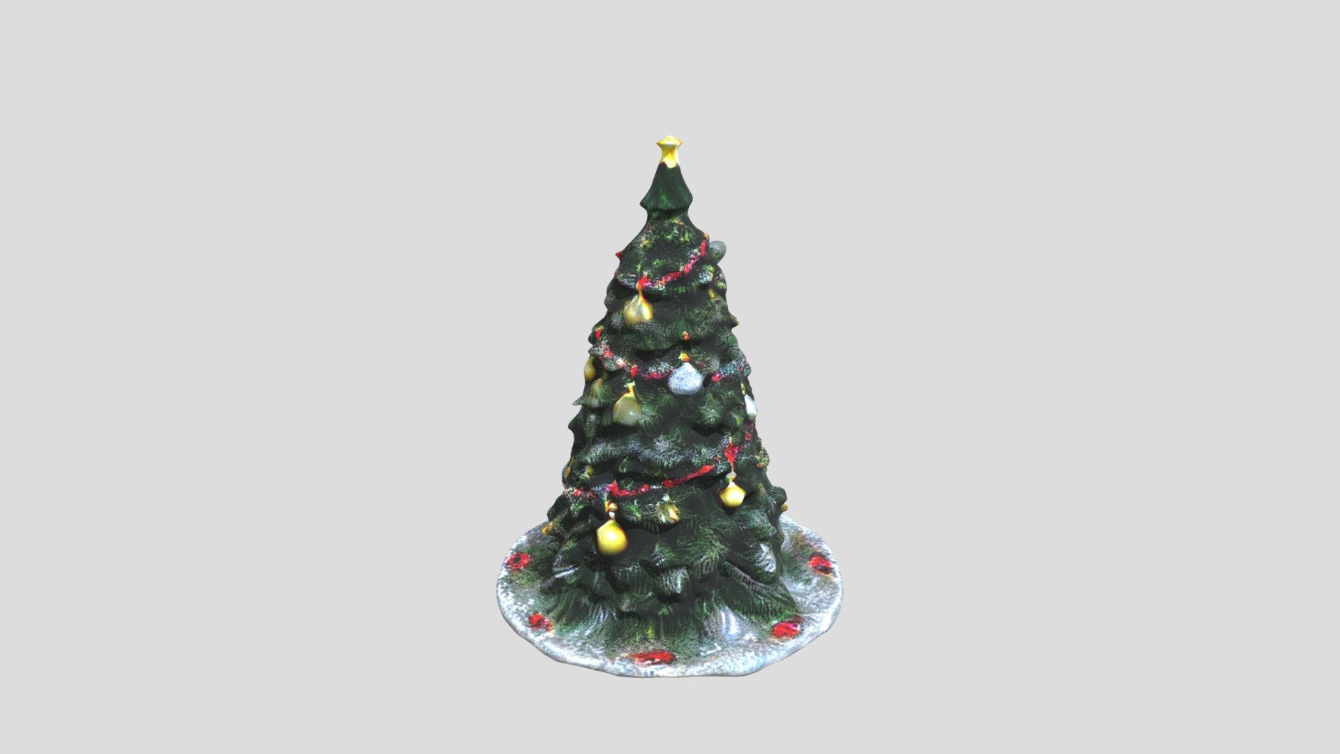 Christmas tree 7 - Download Free 3D model by B4D7 [70a97ac] - Sketchfab