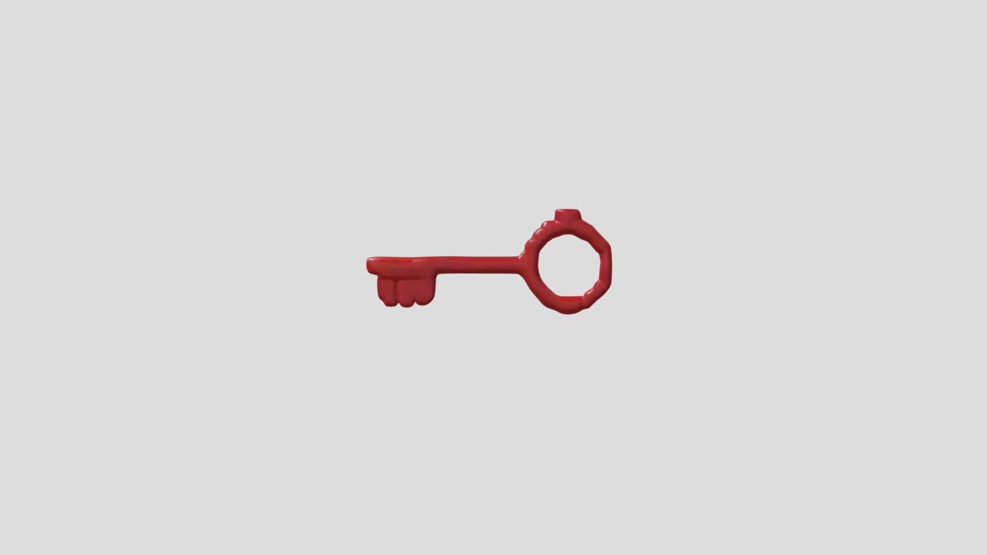 Red Key {PS1 Casper} - Download Free 3D model by INVADER Woku (@Invader ...
