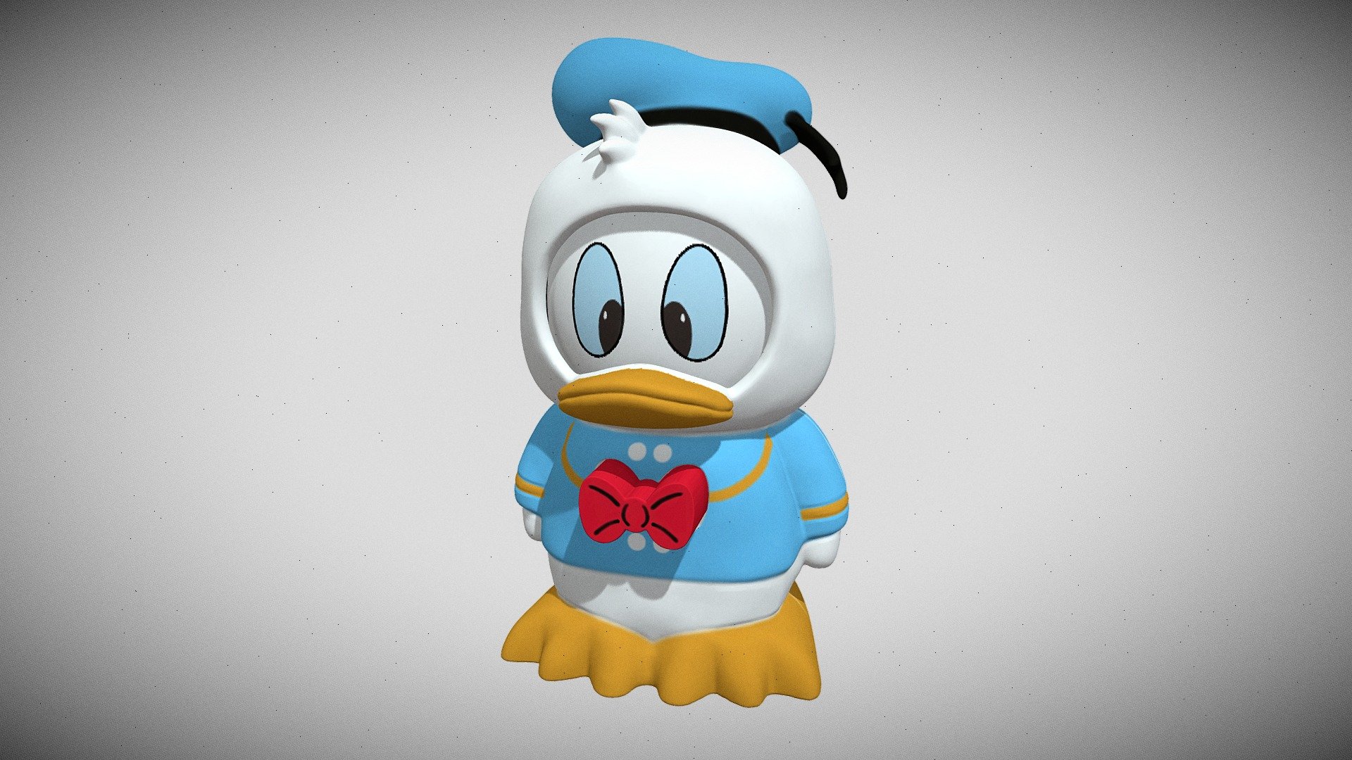 Donald Duck's face changing structure - 3D model by Mini - Xiao Ajiang ...