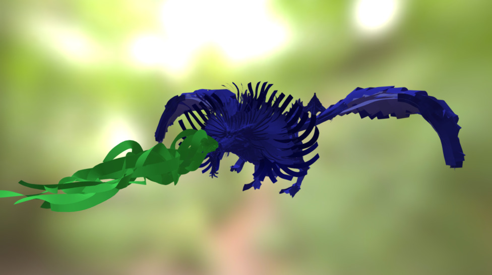 Blue dragon - 3D model by earthtriber [70aa754] - Sketchfab