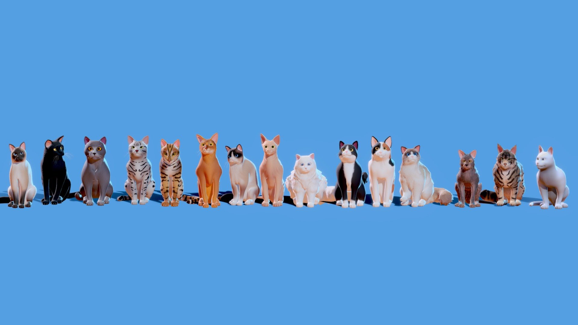 Stylized Cats - Bundle Edition - Buy Royalty Free 3D model by Assemblr ...