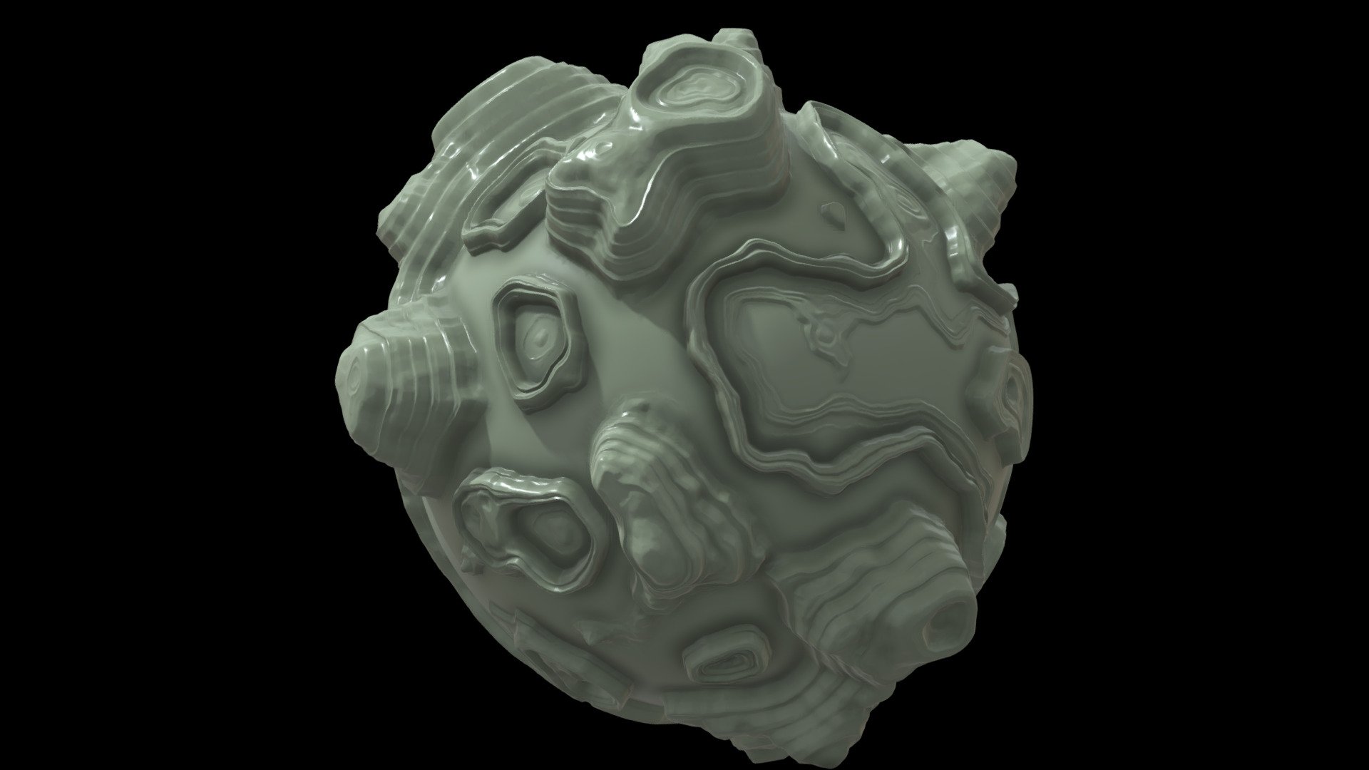 Stilized Planet Geometry STL - Download Free 3D model by SonicVisual ...
