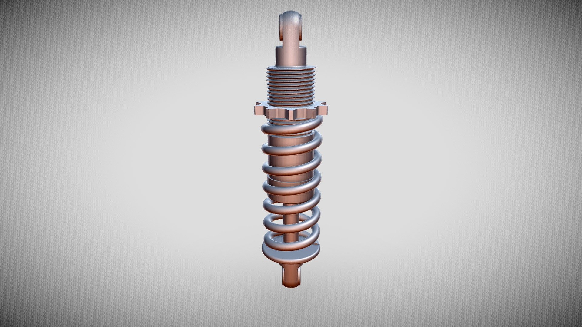 COIL SPRING || DAMPER - Download Free 3D model by VR DESIGNER (@vr ...