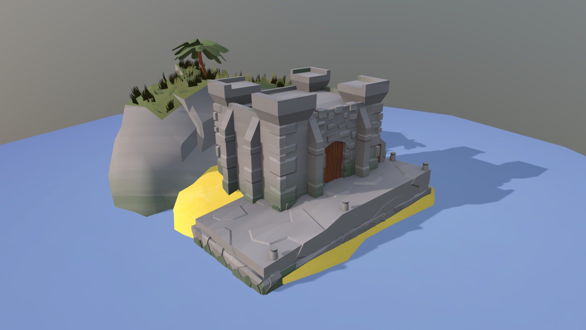 Game Art Island - 3D model by JelleDrabs [70b2eba] - Sketchfab