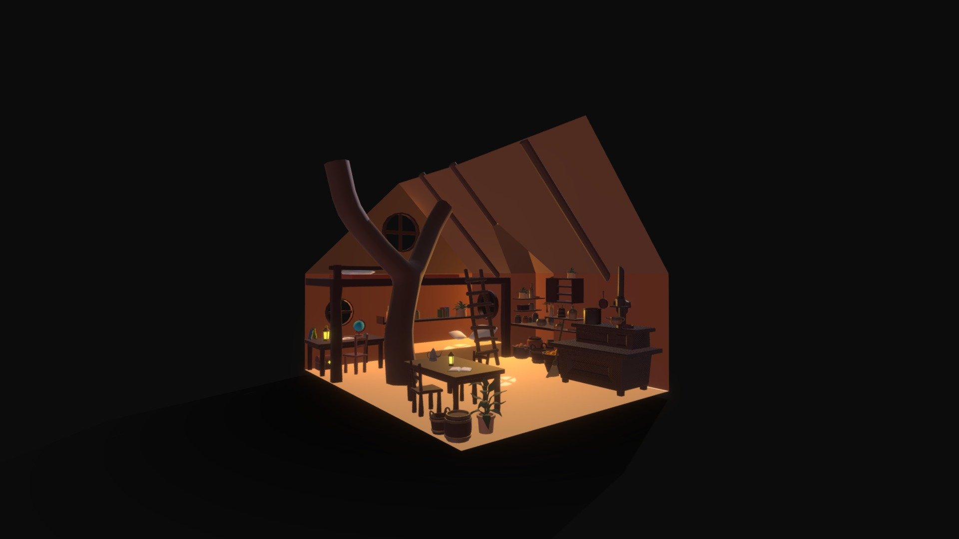Tree House - 3D model by Julio Cesaer (@julio.cesaer.hc) [70b595d ...