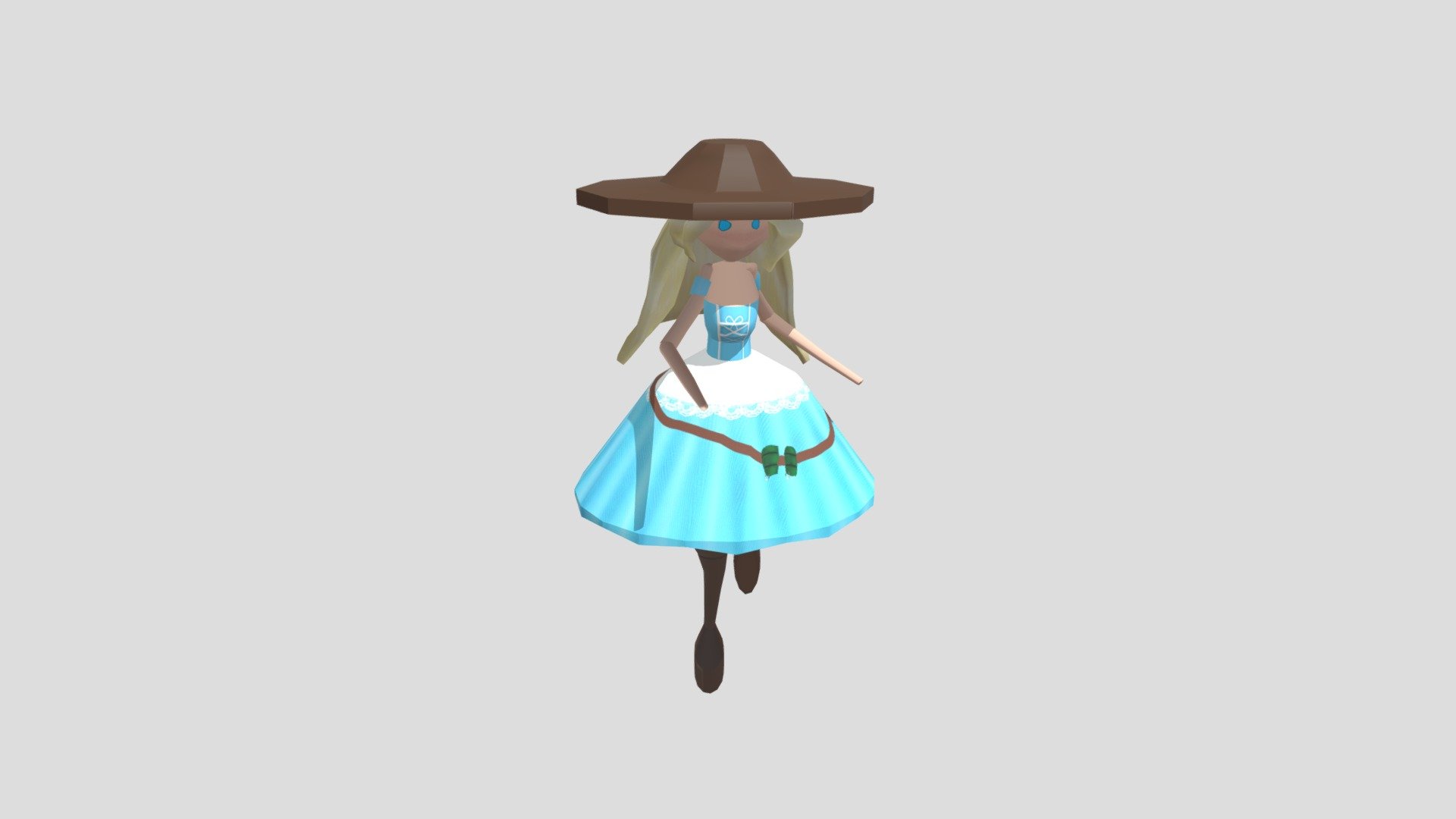 Wild West Princess - Download Free 3D model by BellaSibley [70b5d03 ...